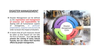 Disaster Management ppt | PPTX
