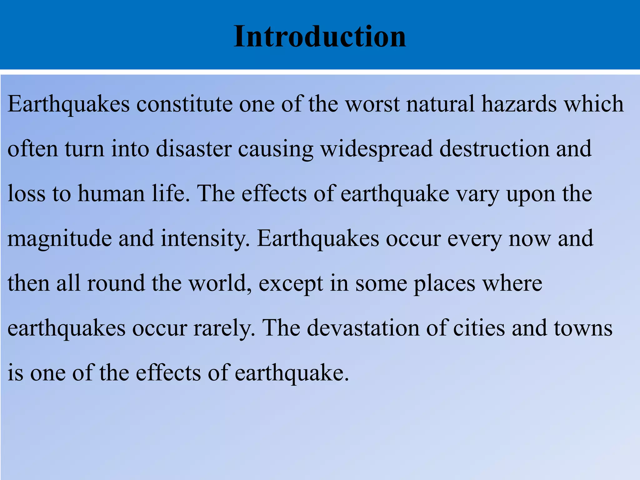 Earthquake | PPTX
