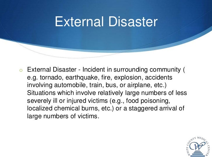 Disaster preparedness
