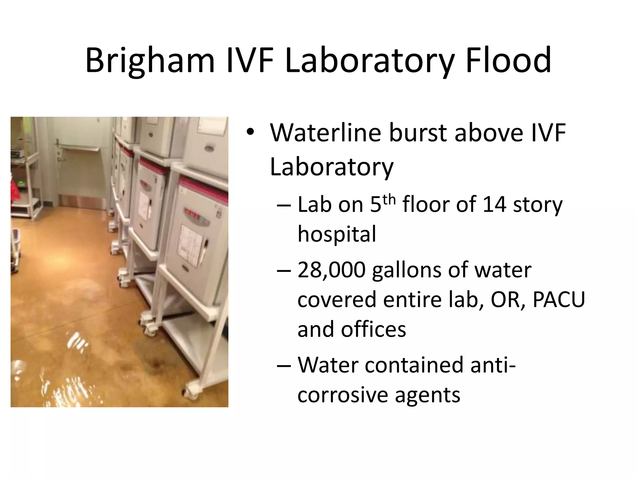 Disaster preparedness for IVF Labs | PPTX