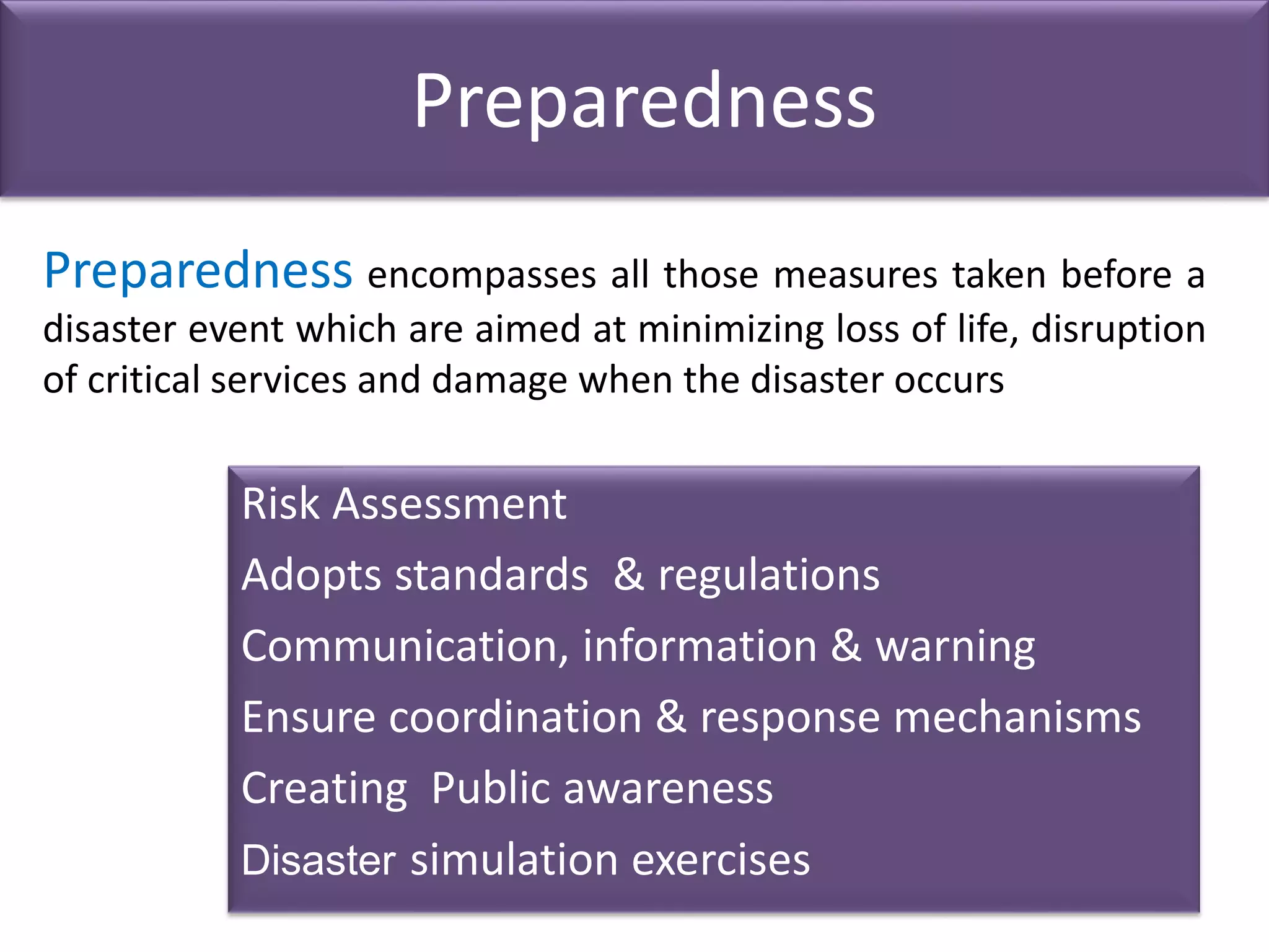 Disaster preparedness and mitigation | PPTX