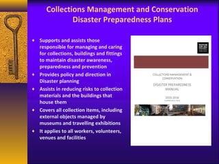 Disaster preparedness - Kim Morris of Art and Archival Pty Ltd | PPT