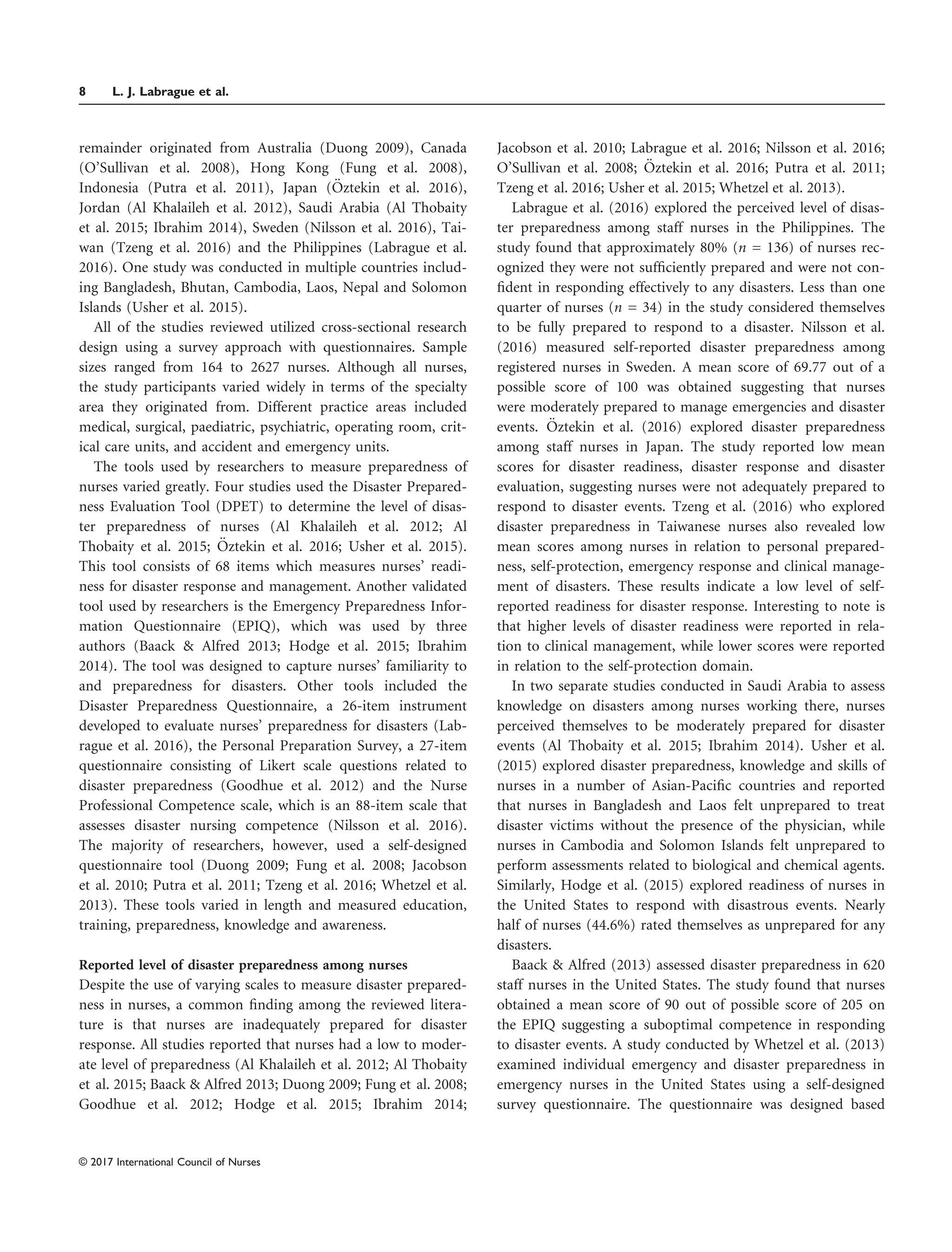 Disaster preparedness among nurses | PDF