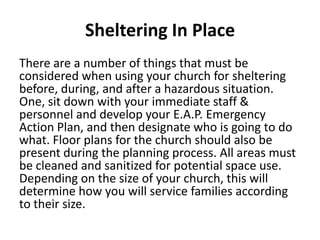 Disaster preparedness for the faith based community | PPTX