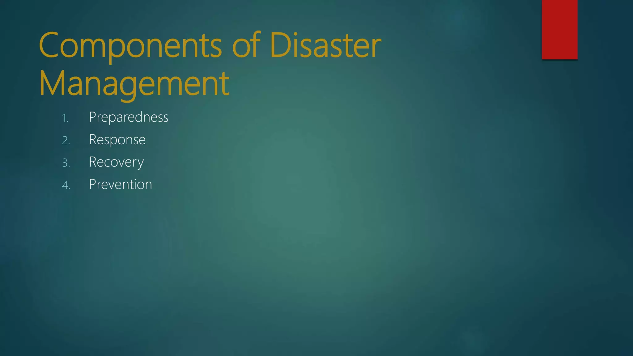 Disaster preparedness & mitigation | PPTX