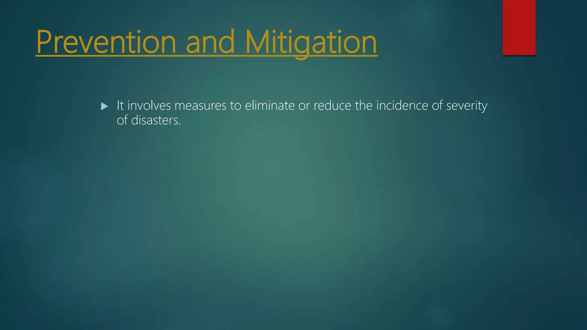 Disaster preparedness & mitigation | PPTX