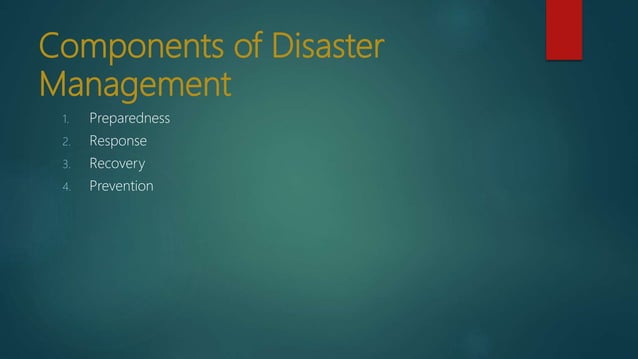 Disaster preparedness & mitigation | PPTX