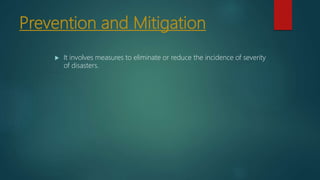 Disaster preparedness & mitigation | PPTX