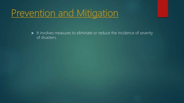 Disaster preparedness & mitigation | PPTX
