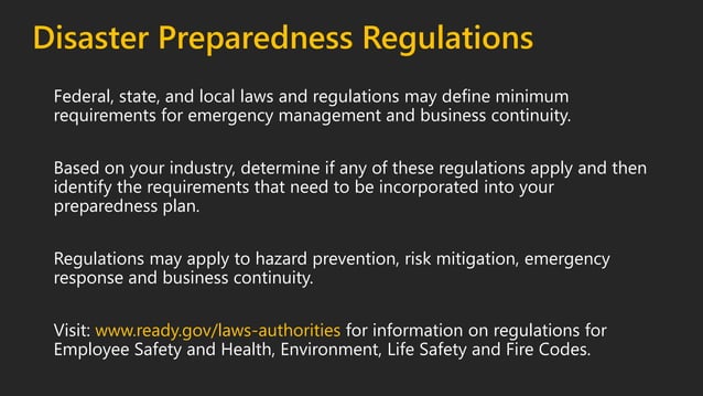 A Guide to Disaster Preparedness for Businesses | PPTX | Business ...