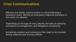 A Guide to Disaster Preparedness for Businesses | PPTX