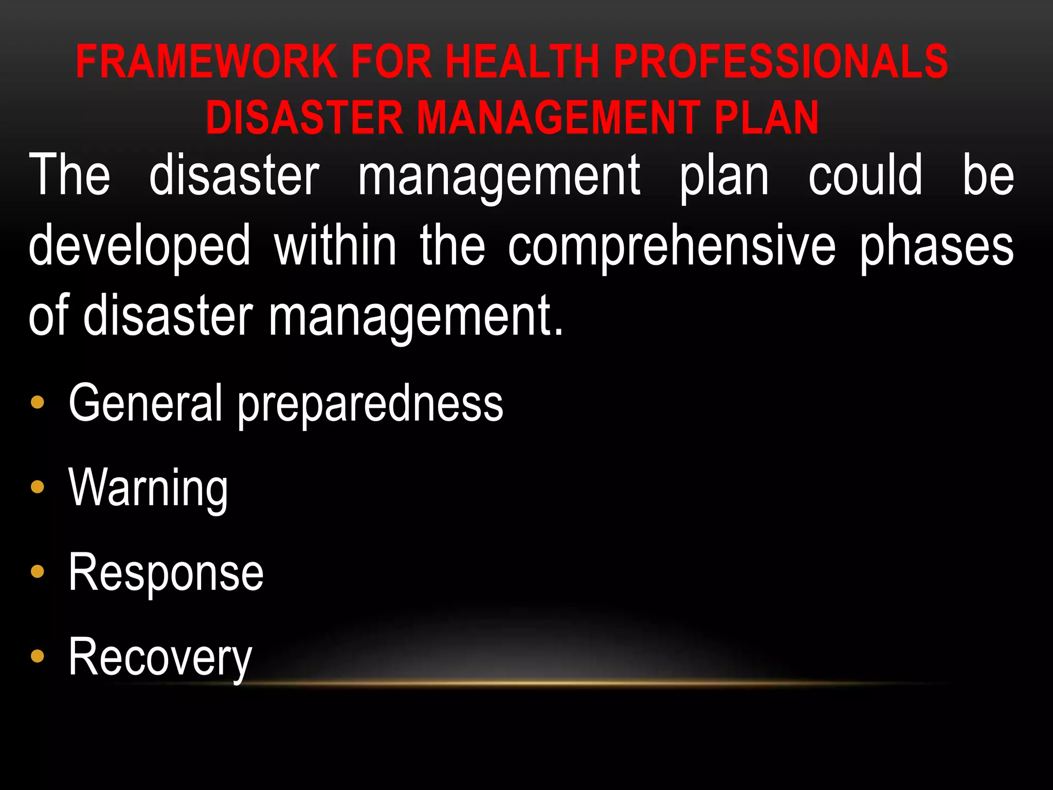 Disaster management-TRANSPORTATION AND HOSPITAL EMERGENCY CARE | PPT