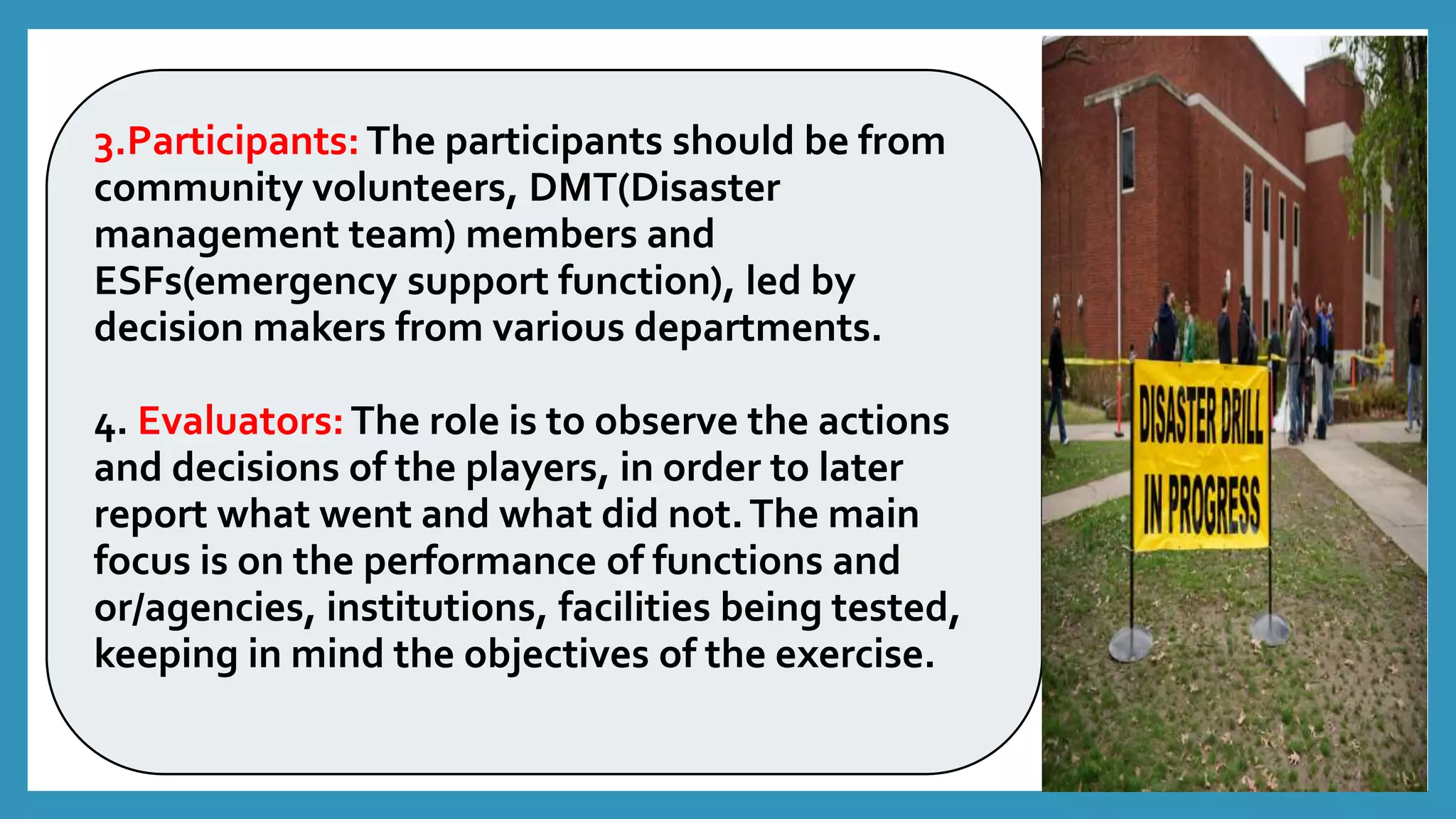 disaster drill | PPTX