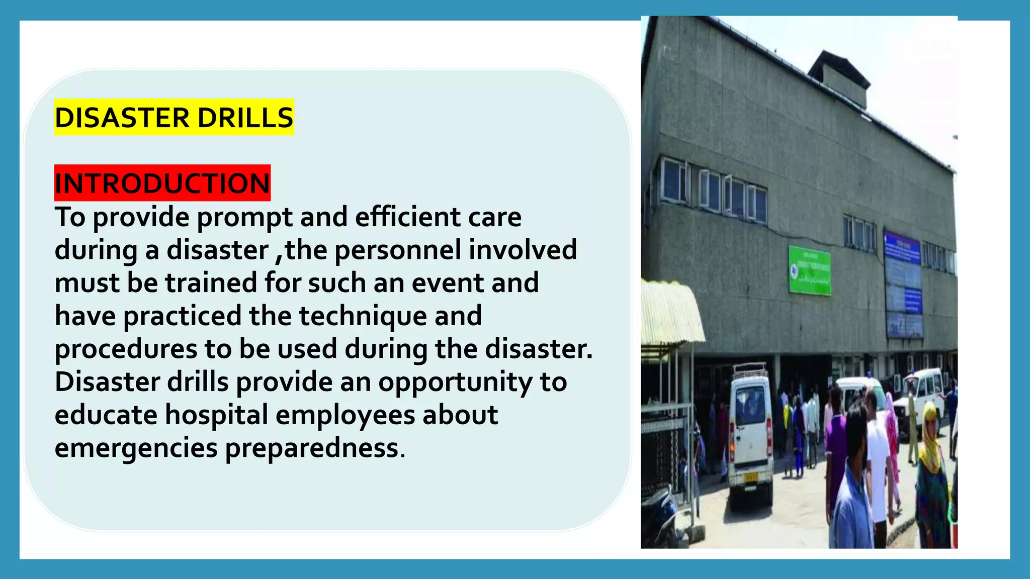 disaster drill | PPTX