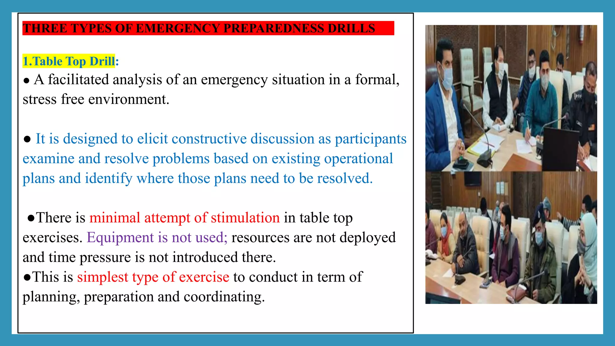 disaster drill | PPTX