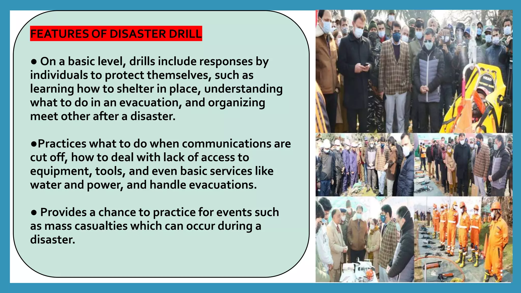 disaster drill | PPTX