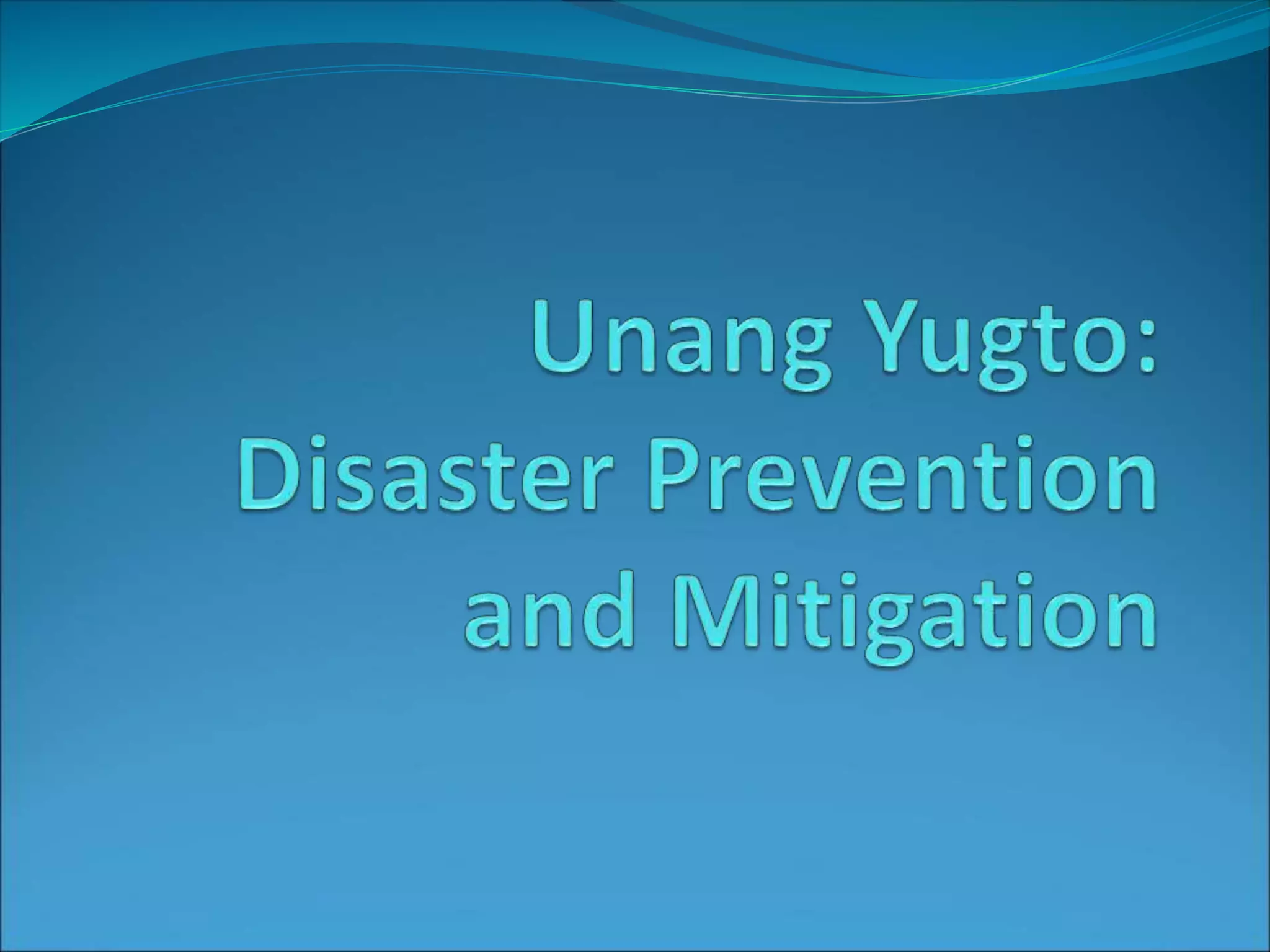 Disaster prevention and Mitigation.ppt