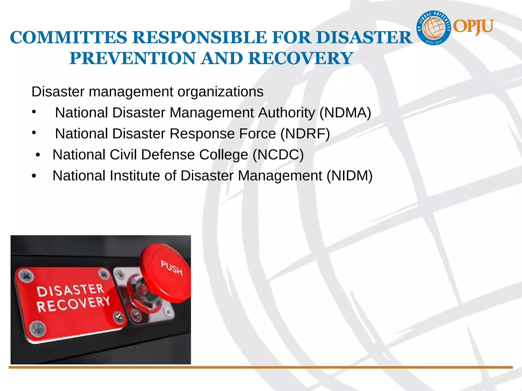 Disaster prevention and recovery | PPT