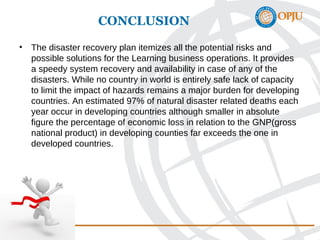 Disaster prevention and recovery | PPT