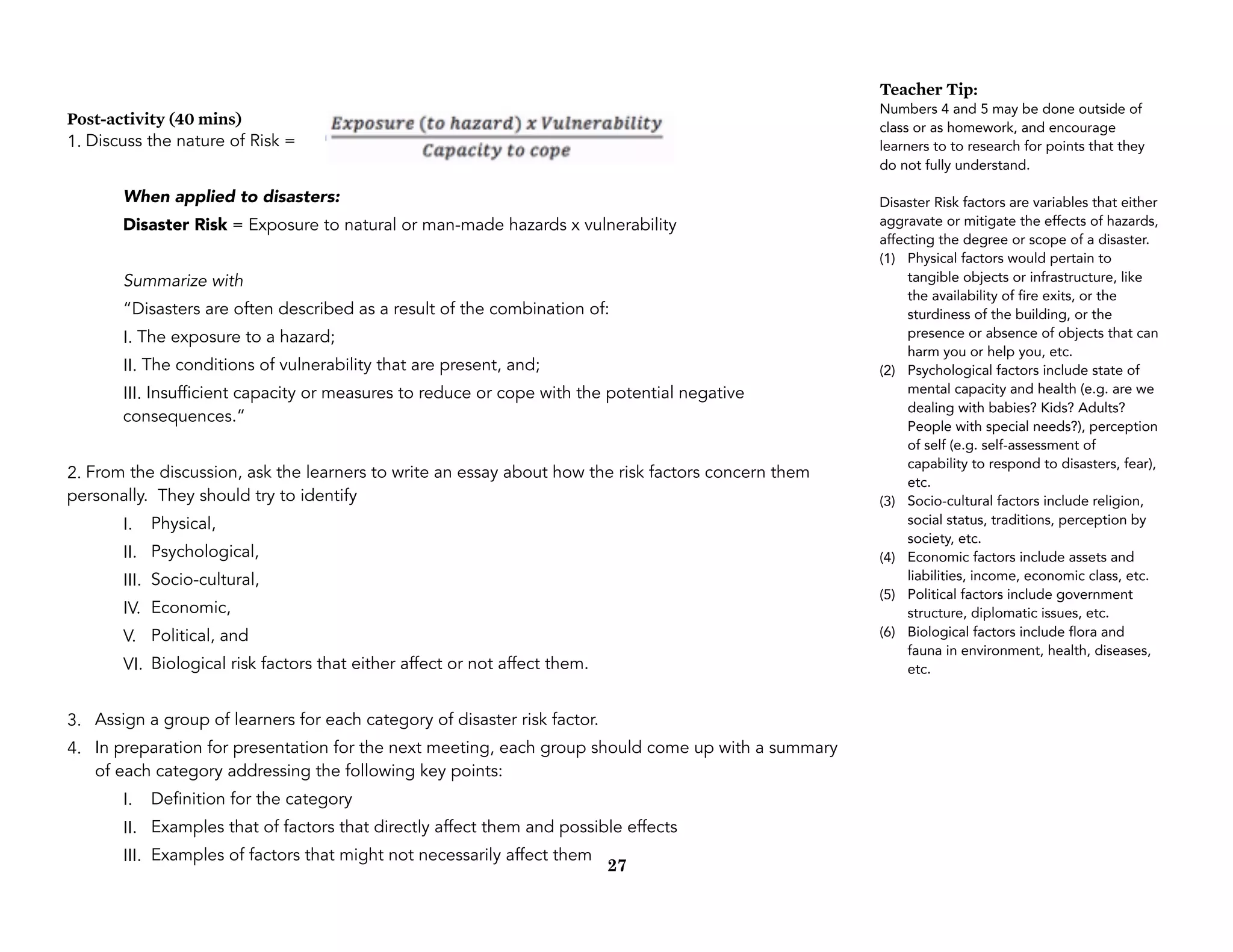 Disaster readiness and risk reduction | PDF