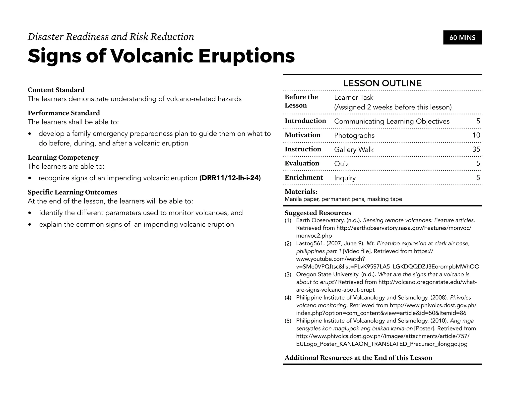 Disaster readiness and risk reduction | PDF