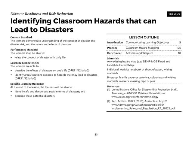 Disaster readiness and risk reduction | PDF