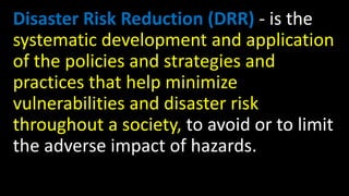 DISASTER READINESS AND RISK REDUCTION week 11 ppt (DRR and DRRM).pptx