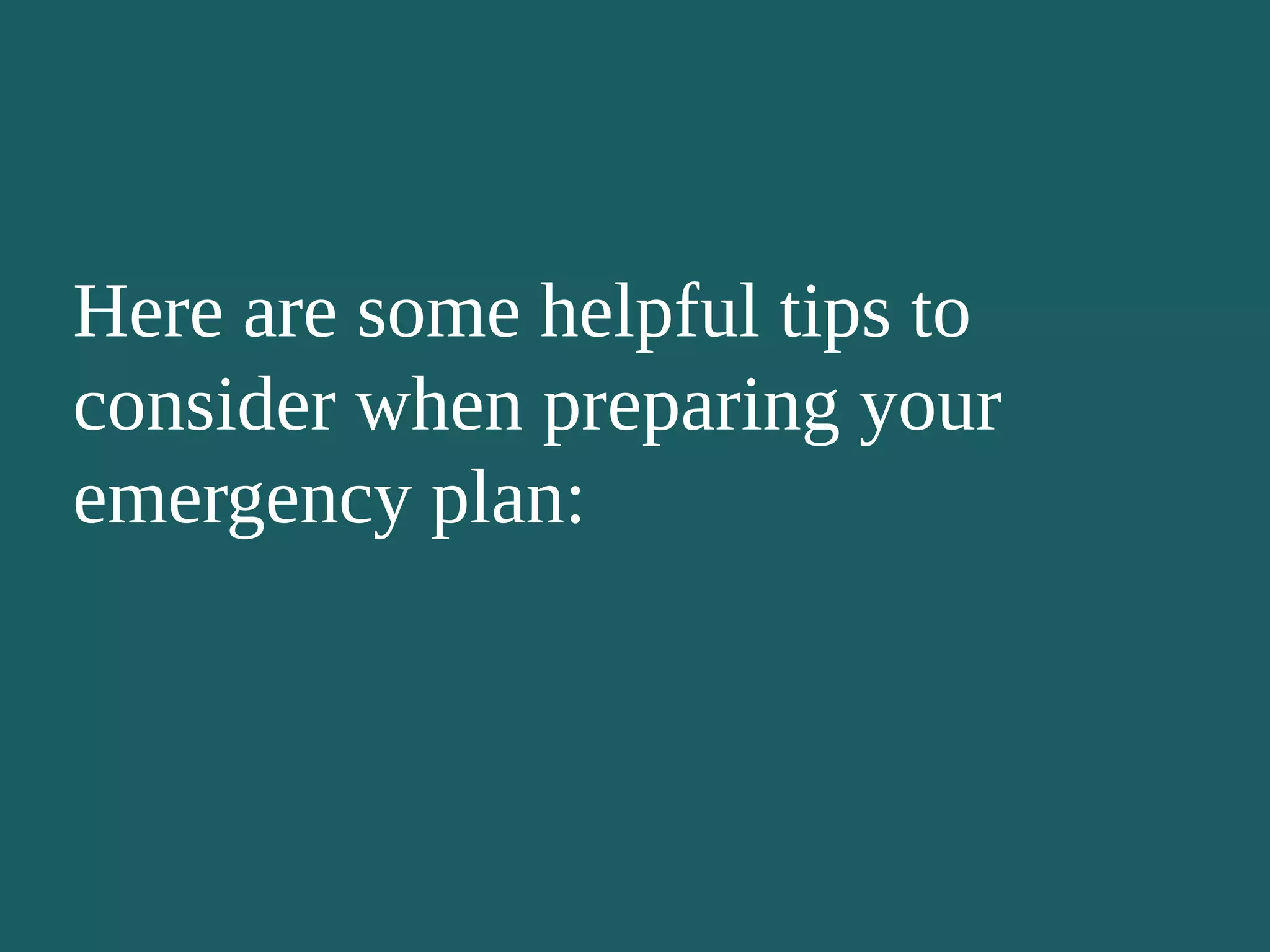8 Tips For Personal Disaster Preparedness | PDF