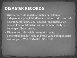 Disaster records | PPTX