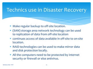 Disaster recovery | PPTX
