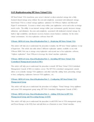 Disaster recovery and business continuity plan using vmware site recovery manager (srm) | DOCX