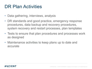 Best Practices in Disaster Recovery Planning and Testing | PDF