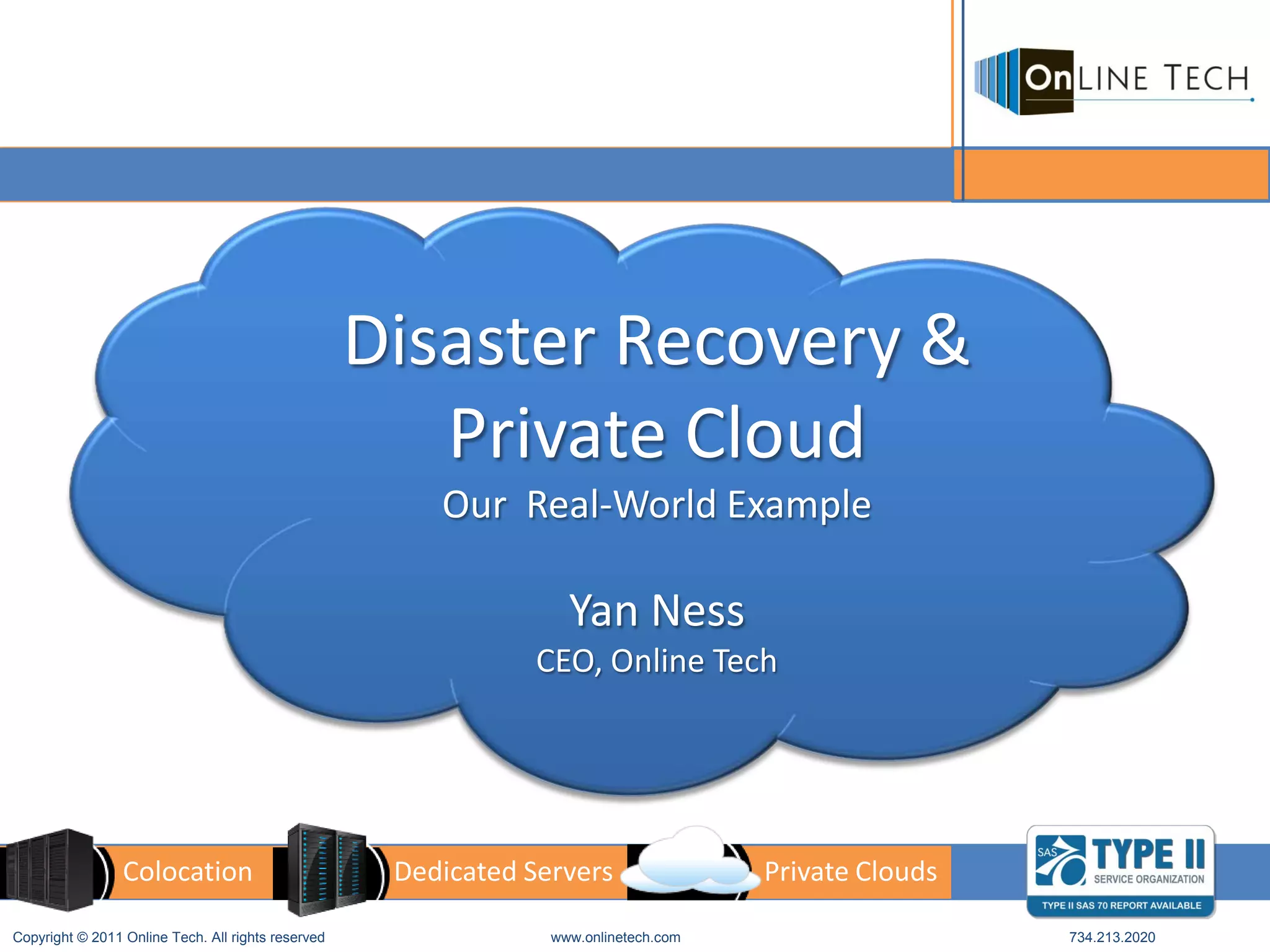 Disaster Recovery in the Cloud -- A Failover Testing Case Study | PDF