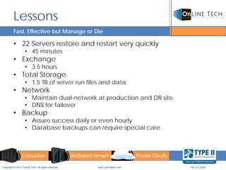 Disaster Recovery in the Cloud -- A Failover Testing Case Study | PDF