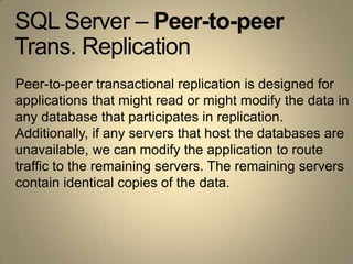Disaster recovery in sql server | PPT