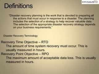 Disaster recovery in sql server | PPT