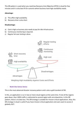 5 Essential Disaster Recovery (DR) Patterns for Cloud Applications | PDF