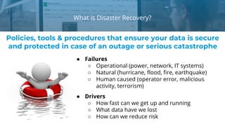 Disaster Recovery Planning for MySQL & MariaDB | PPT