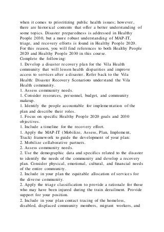 Disaster Recovery PlanPreparationVila Health Disaster Recovery | DOCX