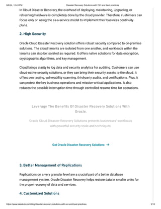 Disaster Recovery Solutions with OCI and best practices...pdf
