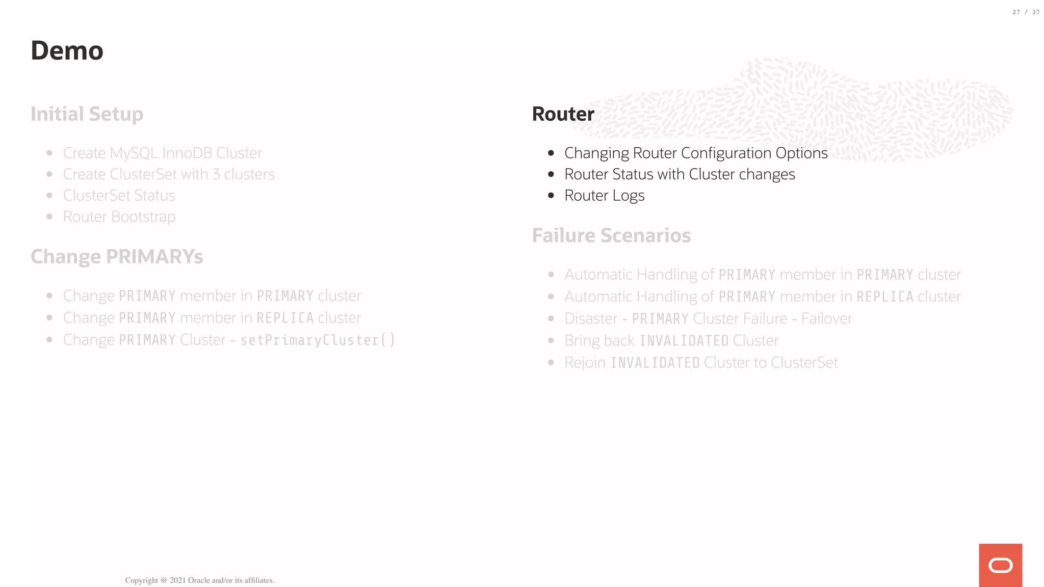 Disaster Recovery with MySQL InnoDB ClusterSet - What is it and how do ...