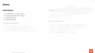 Disaster Recovery with MySQL InnoDB ClusterSet - What is it and how do ...