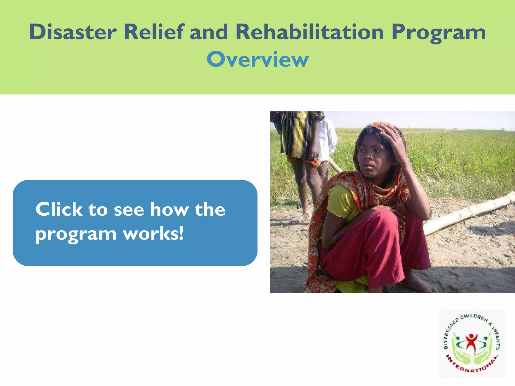 Disaster Relief & Rehabilitation Program Overview | PPT
