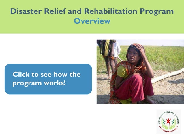 Disaster Relief & Rehabilitation Program Overview | PPT