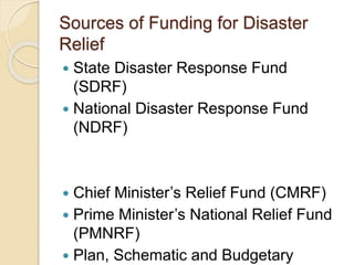 Disaster relief provisions and procedure | PPTX
