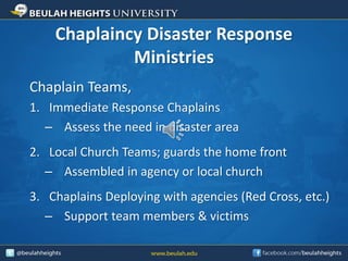 ATh 622 Disaster Response | PPTX