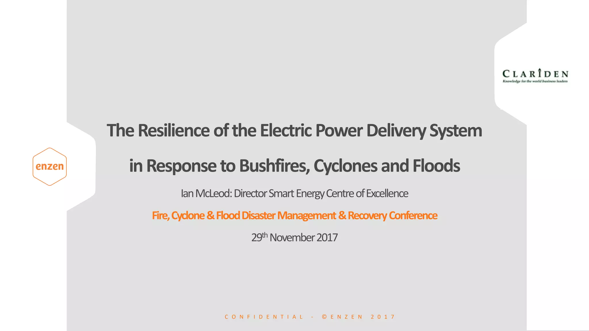 The Resilience of the Electric Power Delivery System in Response to ...