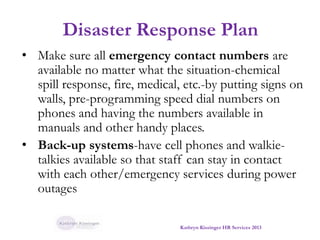 Disaster Response Plan | PPTX