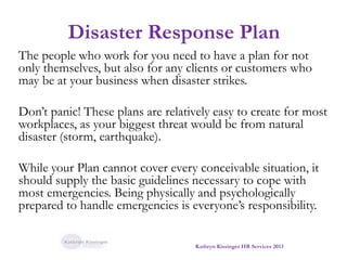 Disaster Response Plan | PPTX