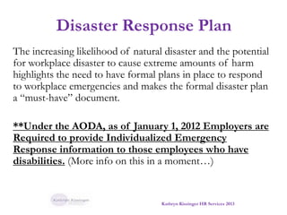 Disaster Response Plan | PPTX